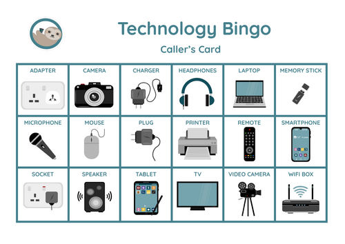 ESL Technology Bingo | Teaching Resources