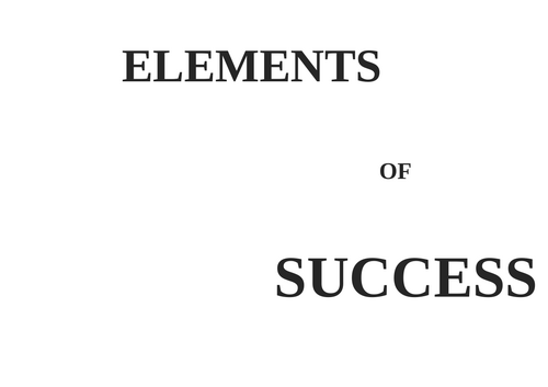 Elements of success (Chemistry board) | Teaching Resources