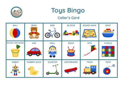 ESL Toys Bingo | Teaching Resources