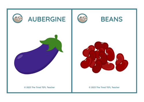 ESL Vegetables Flashcards | Teaching Resources