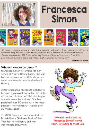 Famous Author Posters | Neutral Decor | Teaching Resources