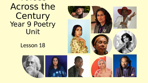 Poetry SOW - Voices Across the Century (Part B) | Teaching Resources