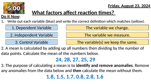 Reaction Time Required Practical AQA GCSE Homeostasis | Teaching Resources Reaction Time Required Practical AQA GCSE Homeostasis | Teaching Resources