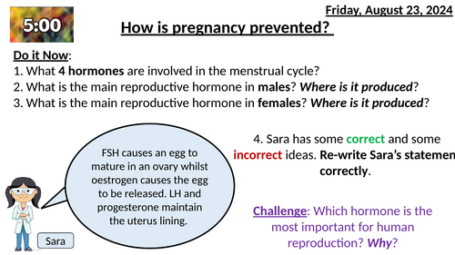 Contraception (AQA GCSE Science) | Teaching Resources