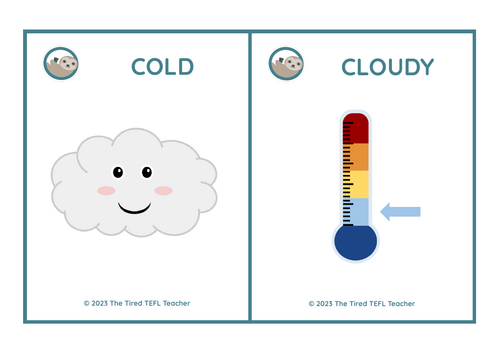 ESL Weather Flashcards | Teaching Resources