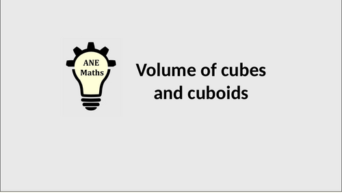 Volume of Cubes and Cuboids - Full lesson | Teaching Resources