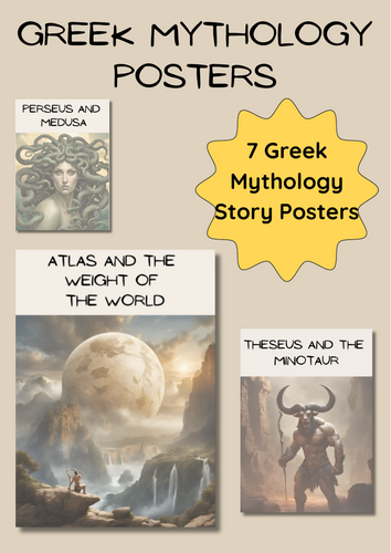 Greek Mythology Stories Poster Classroom Display - KS2 Upper Primary ...