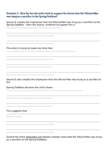 KS3 History Tollund Man - 5 part lesson unit and SOW | Teaching Resources