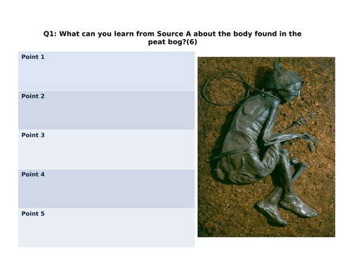 KS3 History Tollund Man - 5 part lesson unit and SOW | Teaching Resources
