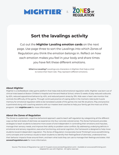 Primary 4/Year 3 Zones of Regulation Wellbeing Week | Teaching Resources