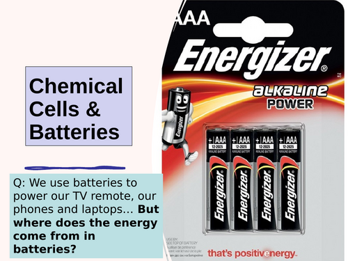 Batteries and cells lesson powerpoint and worksheet | Teaching Resources