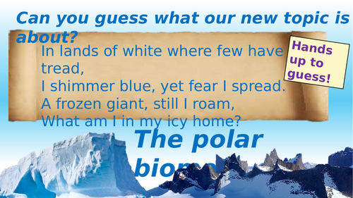 KS3 Geography Polar biomes and environments SoW Artic & Antarctica 11 ...