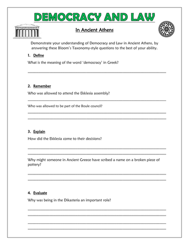 Ancient Greeks - Democracy and Law - Lesson! | Teaching Resources