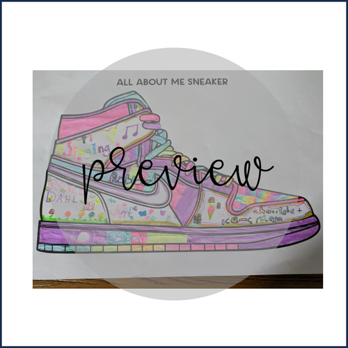 All About Me Sneaker Activity - Fun Back-to-School Art & Connection ...