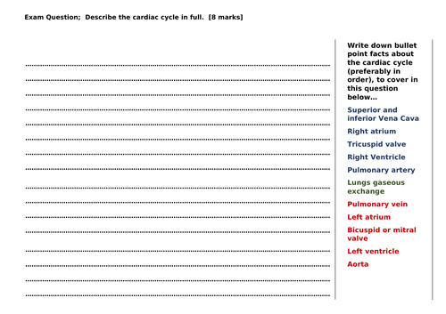 BTEC Health & Social Care Unit 3 Anatomy & Physiology B2 Cardiovascular ...