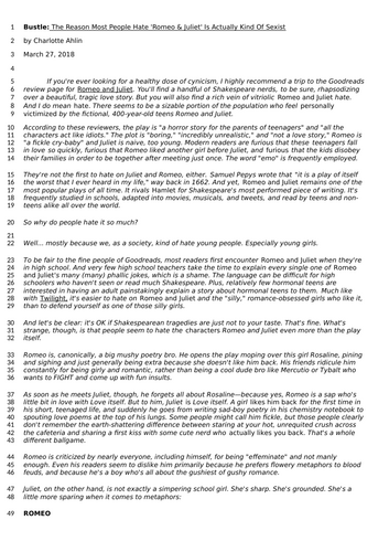 Romeo and Juliet KS3 Scheme of Work | Teaching Resources