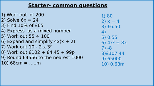 Proportion -best value, recipes, currency, conversion graphs, compound ...
