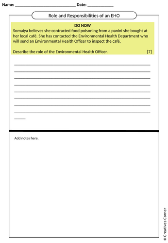 Role and Responsibilities of the Environmental Health Officer ...