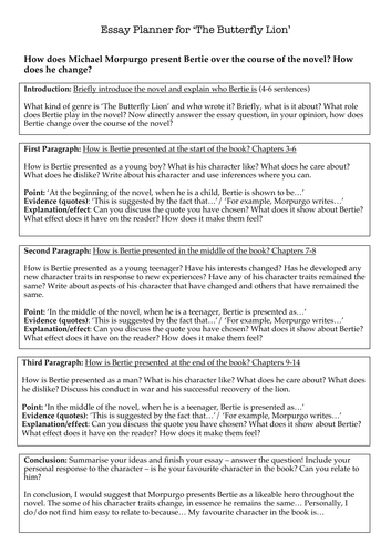 The Butterfly Lion: English SoW | Teaching Resources