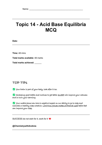 IAL Chemistry (WCH14/01) unit 4 BUNDLE | Teaching Resources