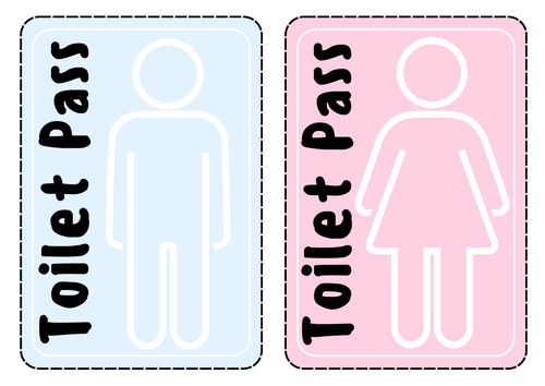 Toilet Pass | Teaching Resources