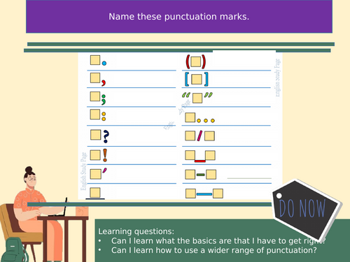 Improving your punctuation | Teaching Resources