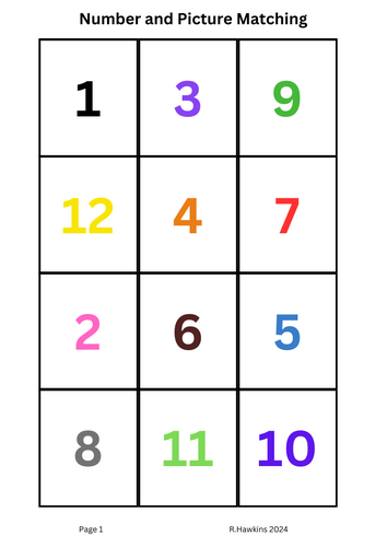 Number, Alphabet and Shape Matching Games | Teaching Resources