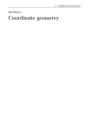 Wjec L2 Additional Maths — Section 2 Coordinate Geometry Teaching