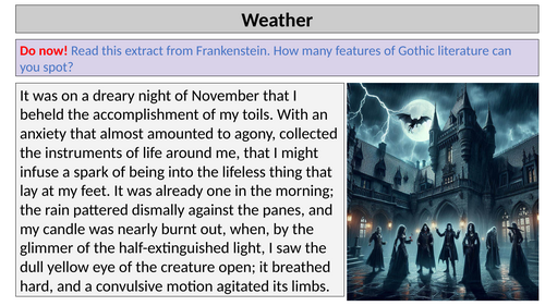 Gothic Literature | Teaching Resources