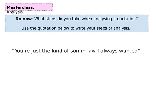 How to analyse AIC quotes and three key quote analysis. | Teaching ...
