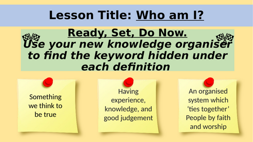 KS3 - Religious Studies/ Education Lesson - What is Identity ...