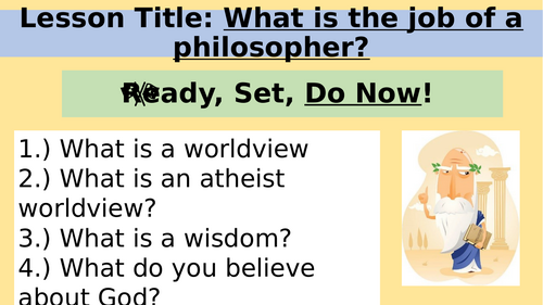 KS3 - Religious Studies/ Education Lesson (RS) - What is the job of a ...