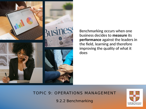 9.2.2 Benchmarking | Teaching Resources