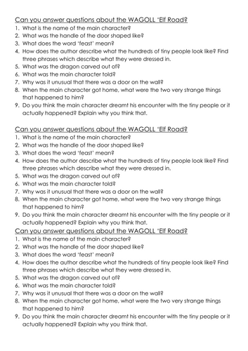 ‘Elf Road’ – Portal Story - Talk for Writing Style English Unit (4 ...