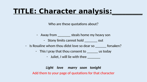 Romeo as a tragic hero | Teaching Resources