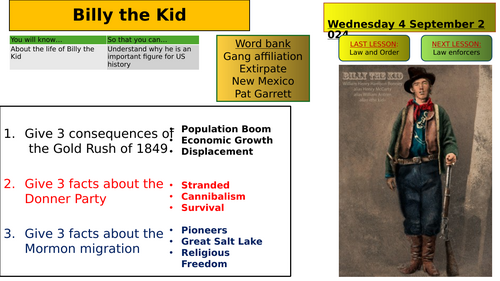 Billy the Kid | Teaching Resources