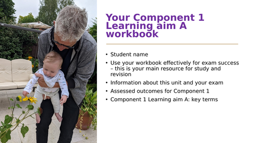 Heath and Social Care **Component 1 Learning Aim A** BTEC Level 1/2 ...