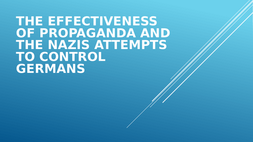 The Nazis Control of Germany | Teaching Resources