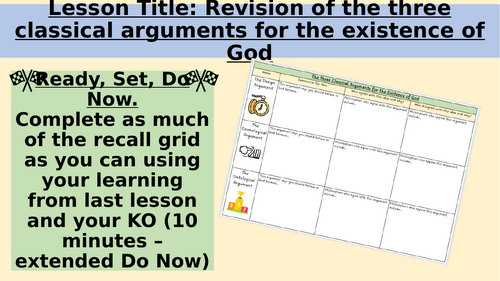 KS3 - Religious Studies/ Education Lesson (RS) -Revision -Why believe ...