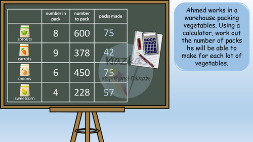 Division PowerPoint Lesson: AQA Entry Level 3 Maths | Teaching Resources