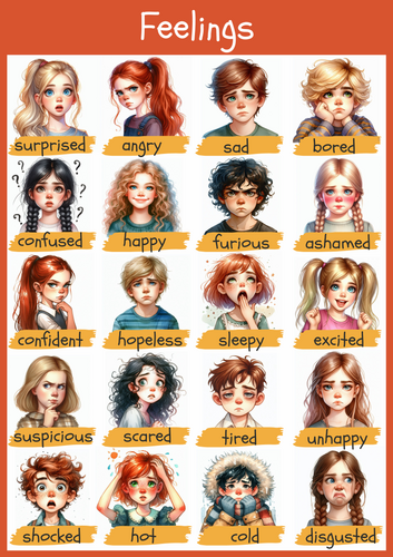 Feelings, Poster | Teaching Resources