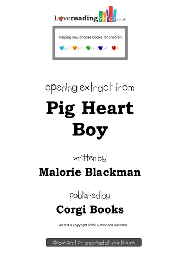 Pig Heart Boy - Whole Class Reading Comprehension Lesson! | Teaching ...