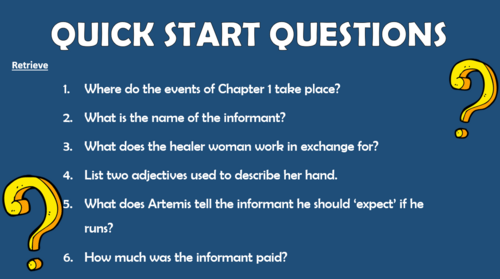 Artemis Fowl - Whole Class Reading Comprehension Lesson! | Teaching ...