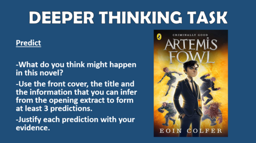 Artemis Fowl - Whole Class Reading Comprehension Lesson! | Teaching ...