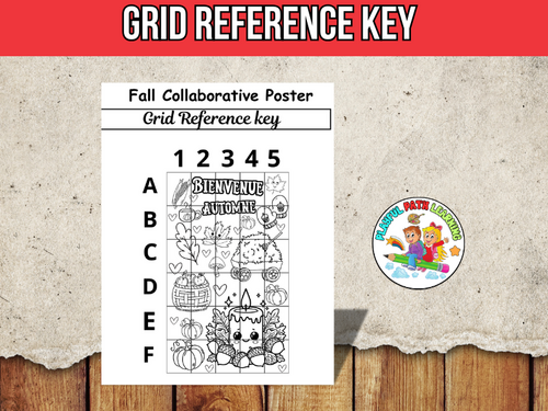 French Fall Collaborative Poster Art Coloring Pages-Volume 3 | Teaching ...