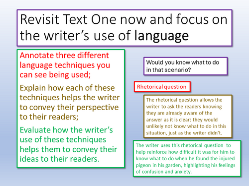 Edexcel IGCSE English Language Paper 1 | Teaching Resources