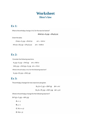 Reactivity 1 / IB Chemistry / Reactivity 1.2 (Including HL and ...