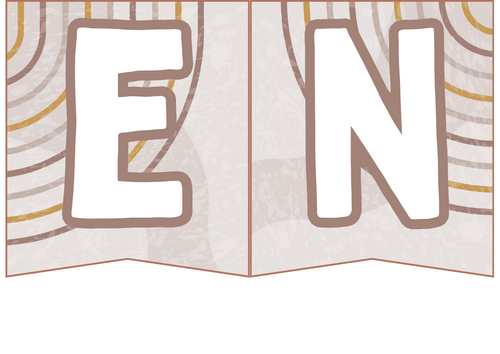 Boho Themed Literacy Resources Classroom/Bulletin Board Wall Display ...