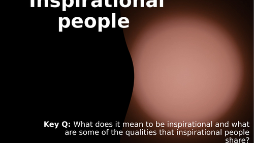 KS3 Religious studies (KS4 core religious studies) inspirational people ...