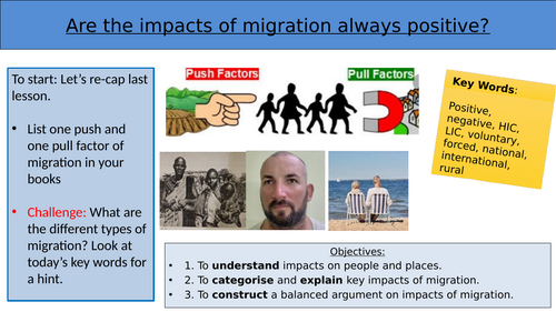 KS3 L5 Impacts of migration | Teaching Resources